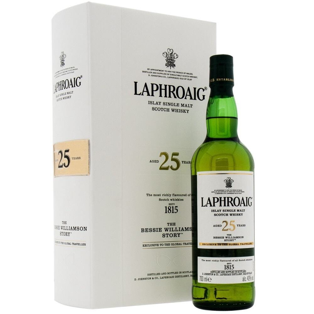 Laphroaig 25 Jahre Bessie Williamson Story 43% Vol. 0,7 Ltr. Flasche | Sprit Schleuder